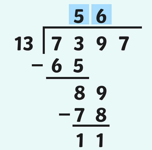 How To Do Long Division Step by Step Teaching Wiki