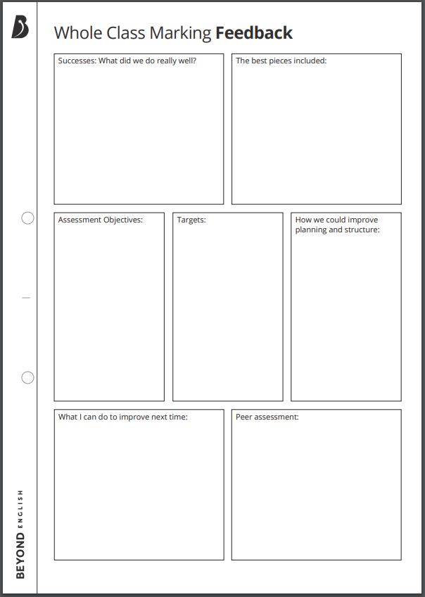 Teacher Feedback Examples Twinkl