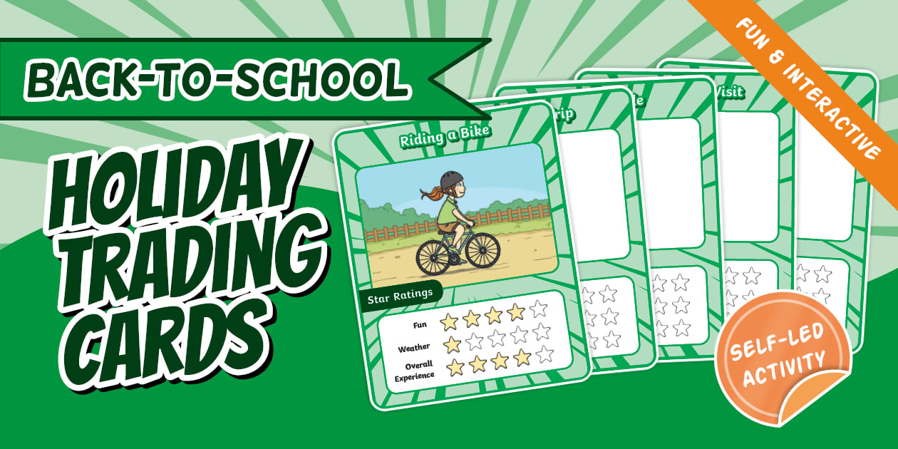 Years 0-3 Back-To-School Holiday Trading Cards