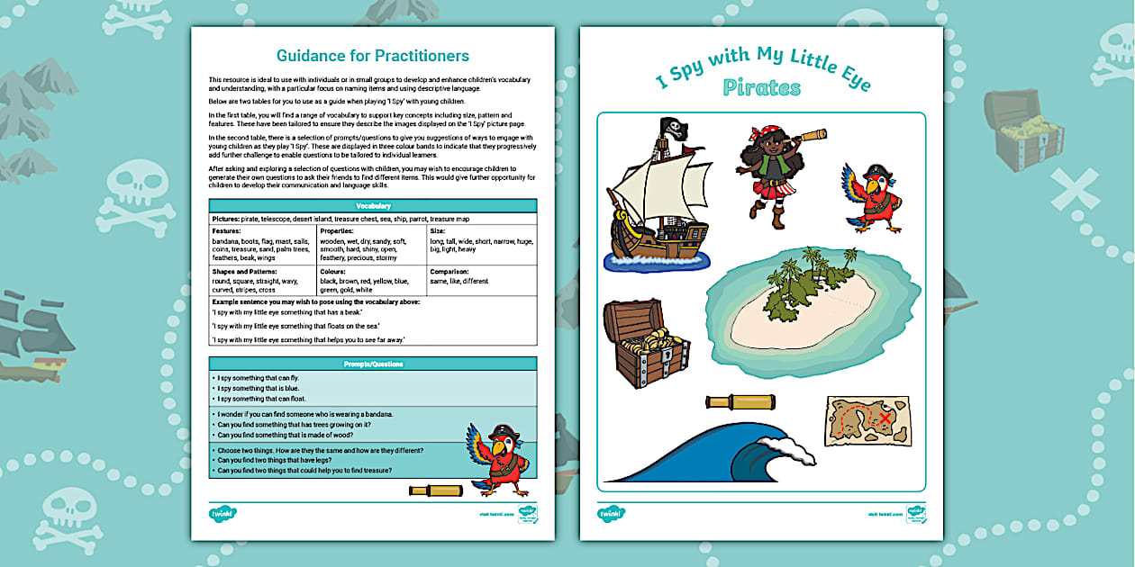 I Spy Pirates Communication and Language Activity | Twinkl