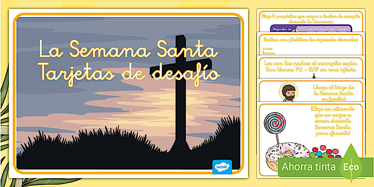 Tarjetas de desafío: Semana Santa (professor feito)
