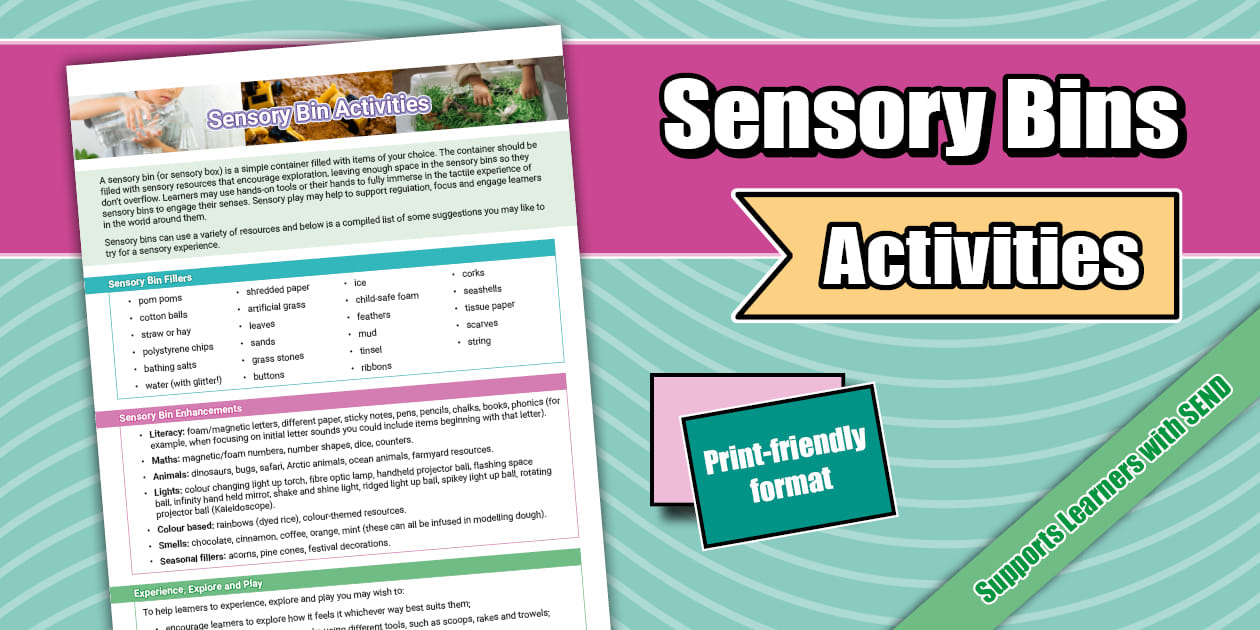 Sensory Bin Activities for Development