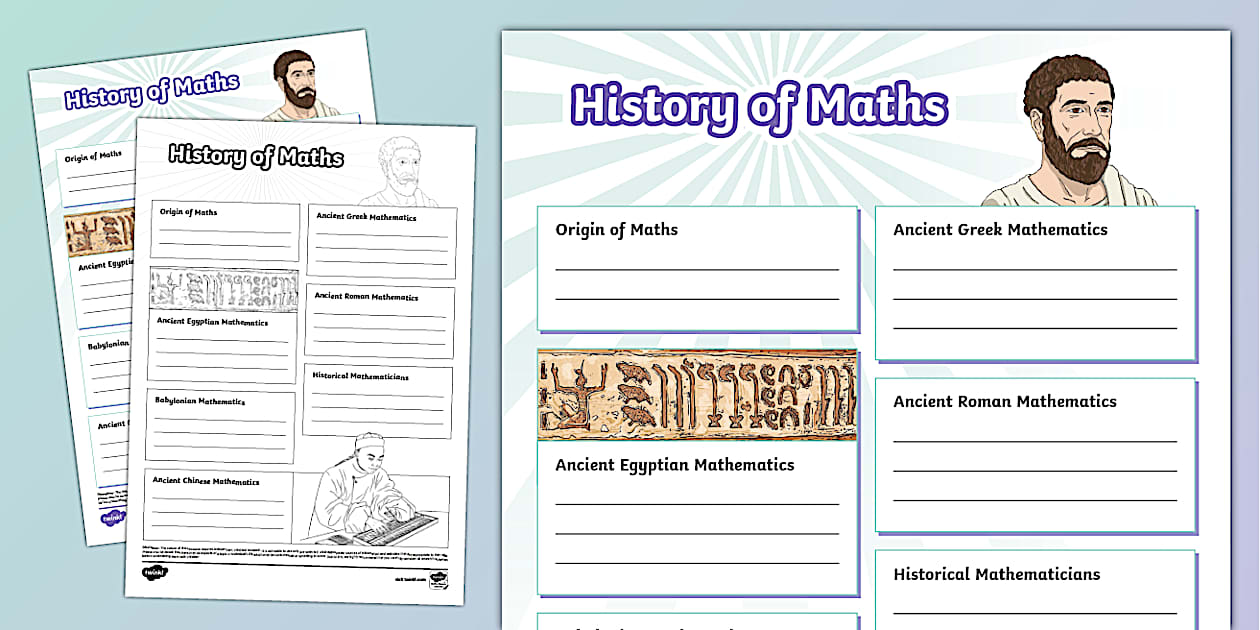 History of Maths Fact File Template (teacher made) - Twinkl