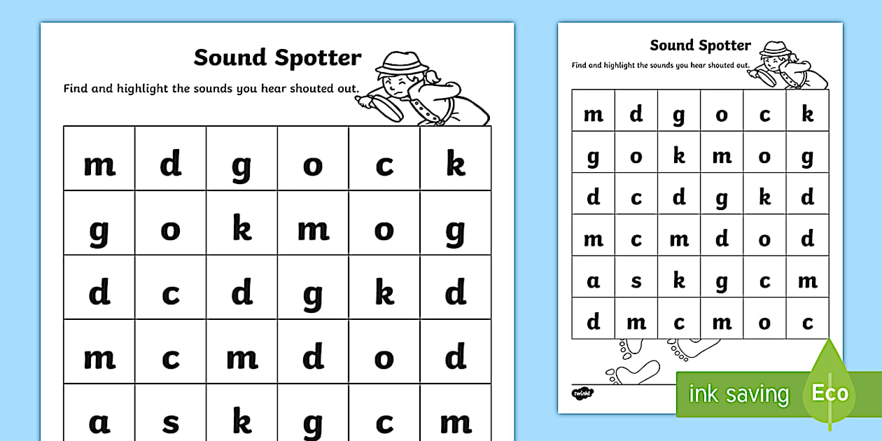 Sound Spotter Worksheet (teacher made) - Twinkl