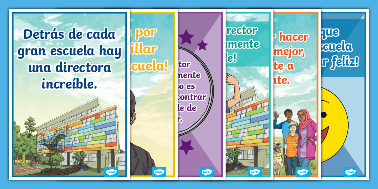 Posters Día del Director de Escuela (l'enseignant a fait)
