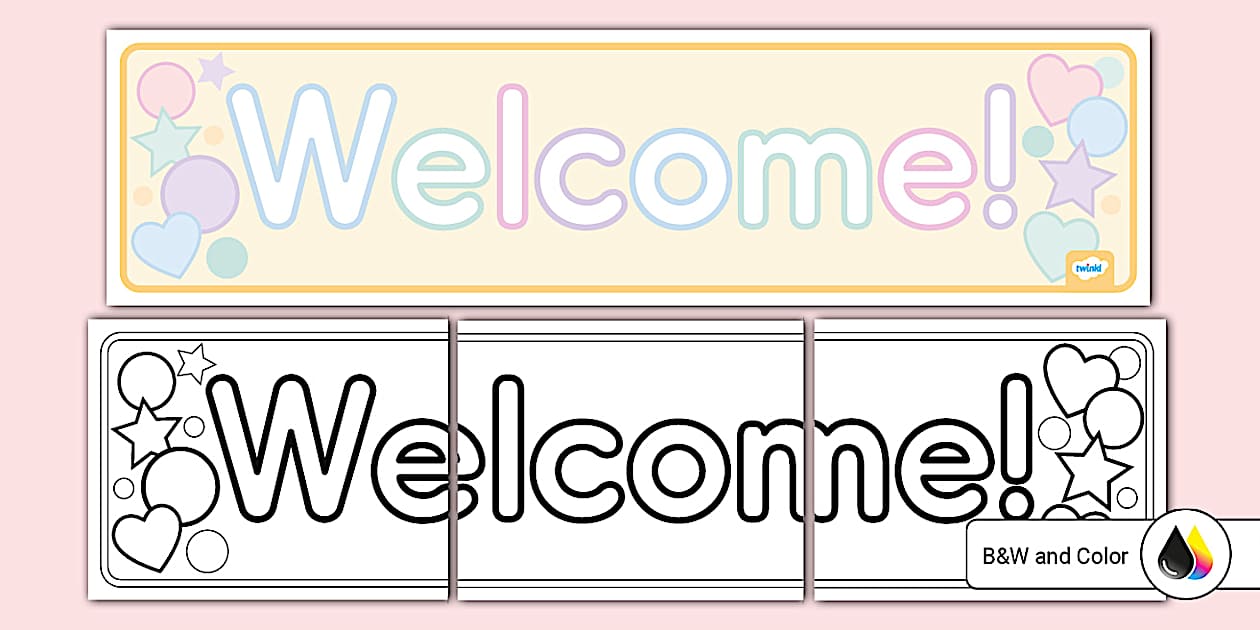 Pretty Pastels Theme Classroom Welcome Banner (Teacher-Made)