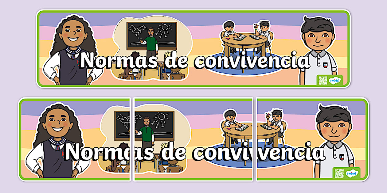 Cartel: Normas de Convivencia (Hecho por educadores)