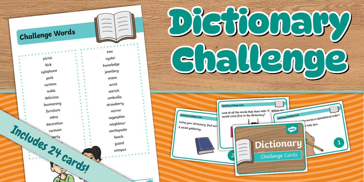 Dictionary Challenge Area Pack