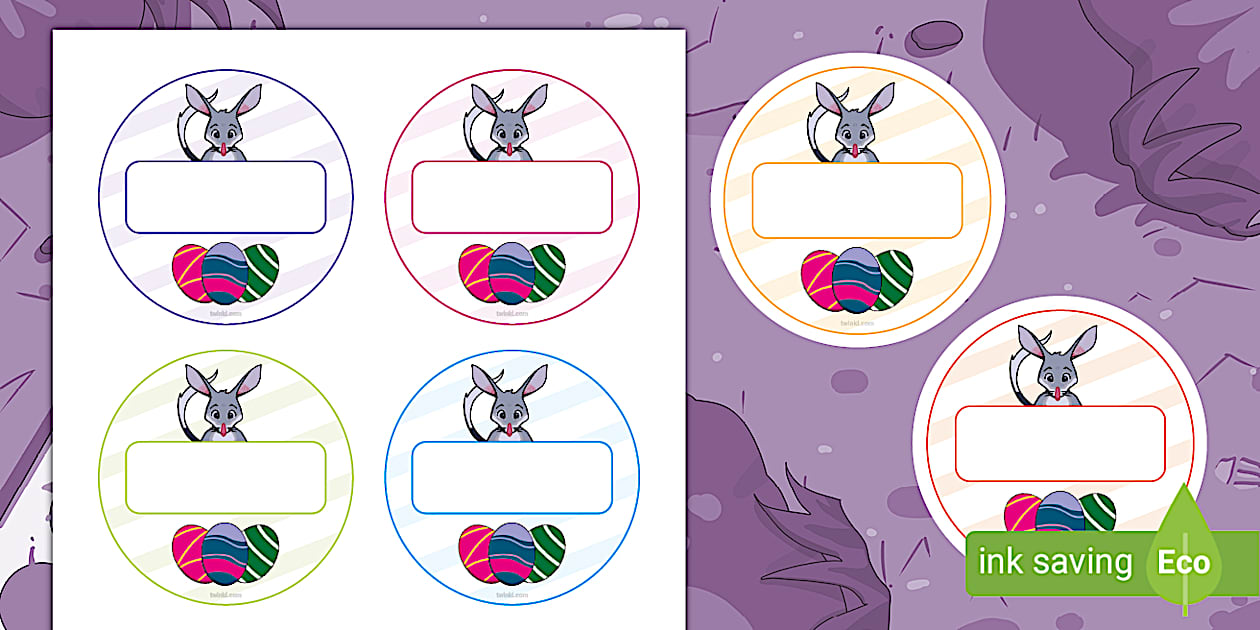 Ten Easter Bilbies - Editable Bilby Tags (professor feito)