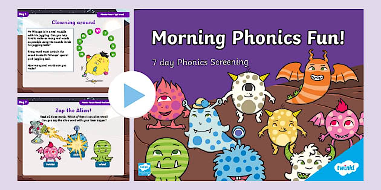 Phonics Activities | Morning Fun | 7 Day Phonics Screening