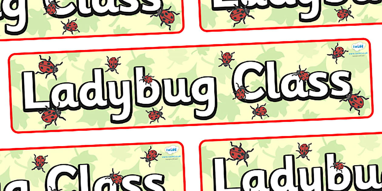 Ladybug Themed Classroom Display Banner - Twinkl