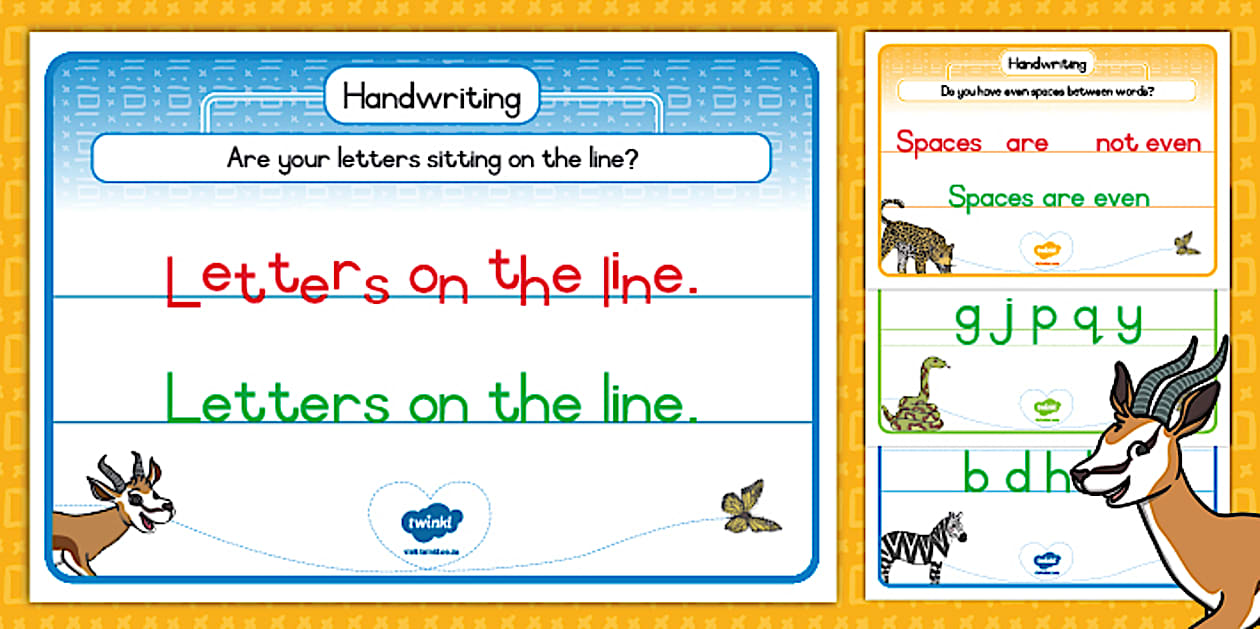 Handwriting Display Posters (teacher made) - Twinkl
