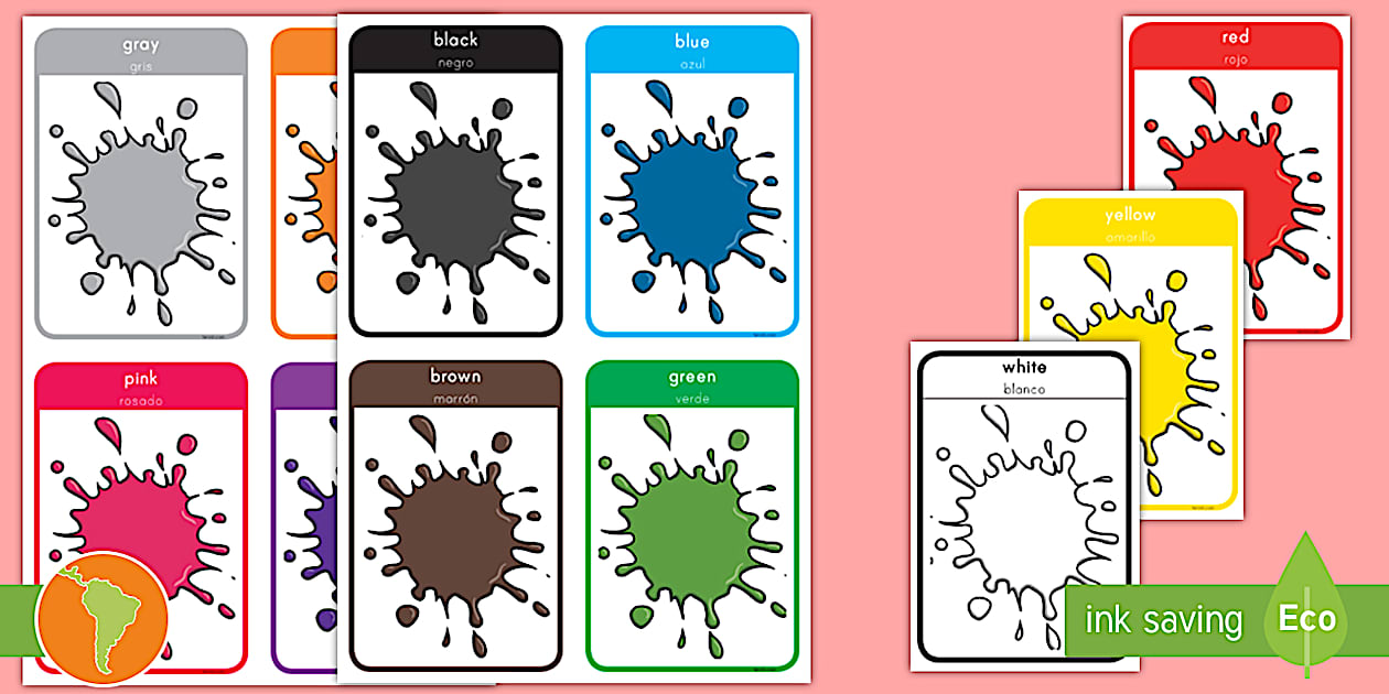 Color Flash Cards- Guía de trabajo (teacher made) - Twinkl