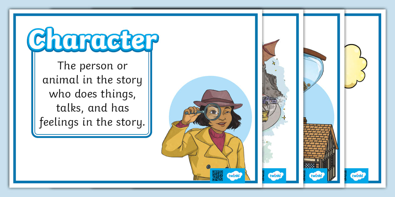 Elements of Narrative Text Display Posters - Twinkl