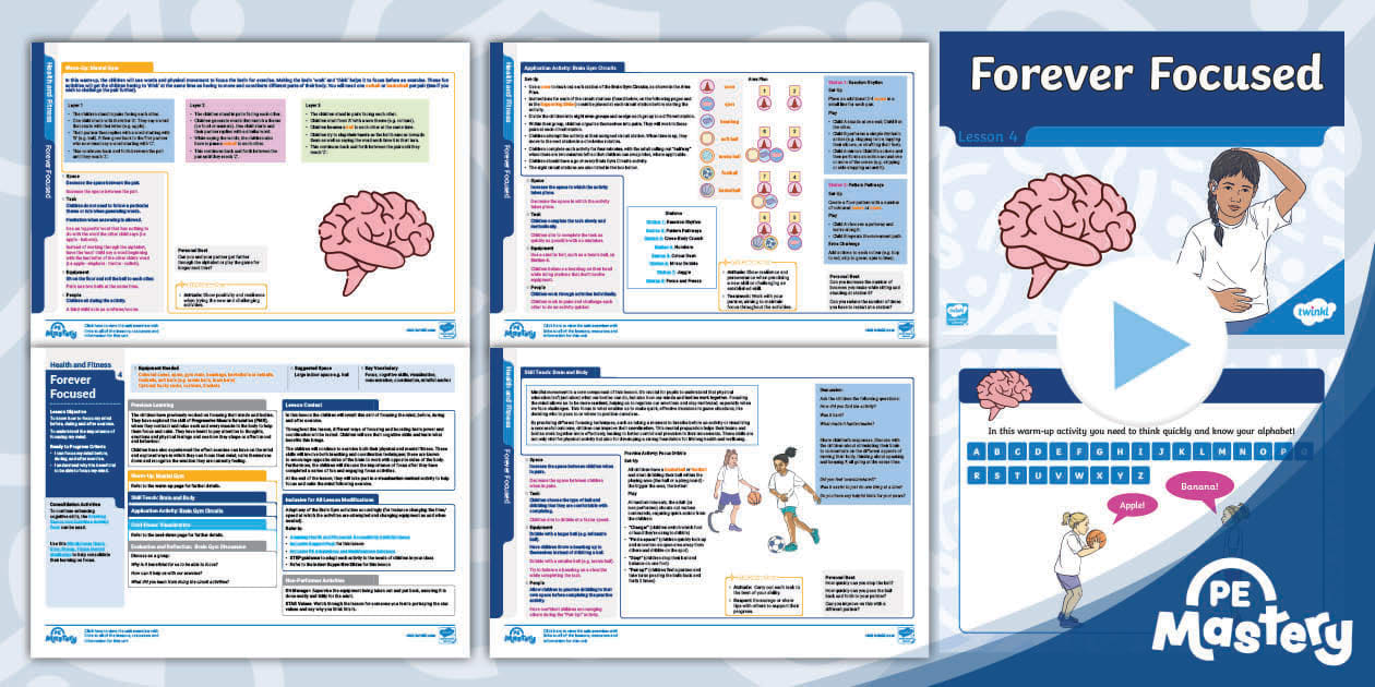 PE Mastery: Year 5 Health and Fitness L4_ Forever Focussed