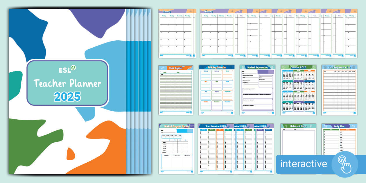 Twinkl's ESL Teacher Planner 2025