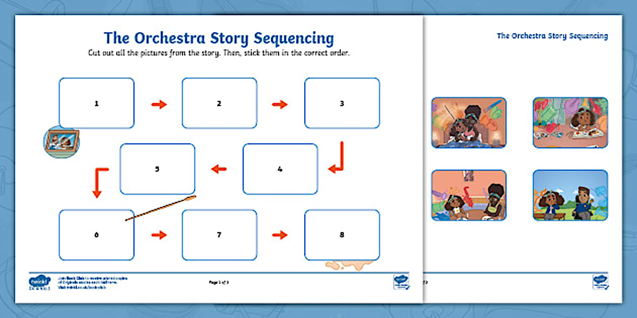 The Orchestra: Grief Story Sequencing Activity - Twinkl