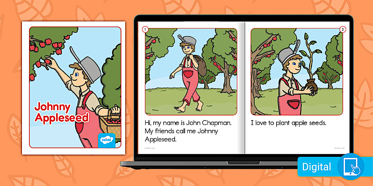Johnny Appleseed Emergent Reader eBook - Twinkl