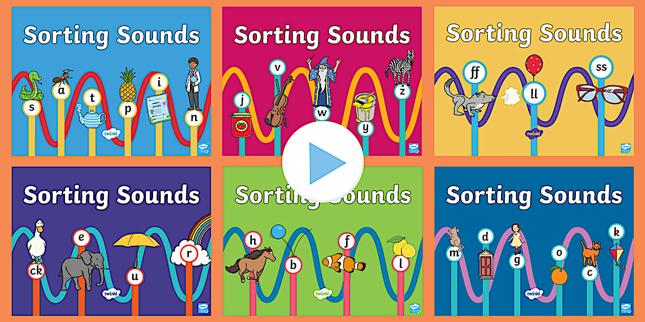 QLD Sorting Sounds Phase 2 Phonics PowerPoint Pack - Twinkl