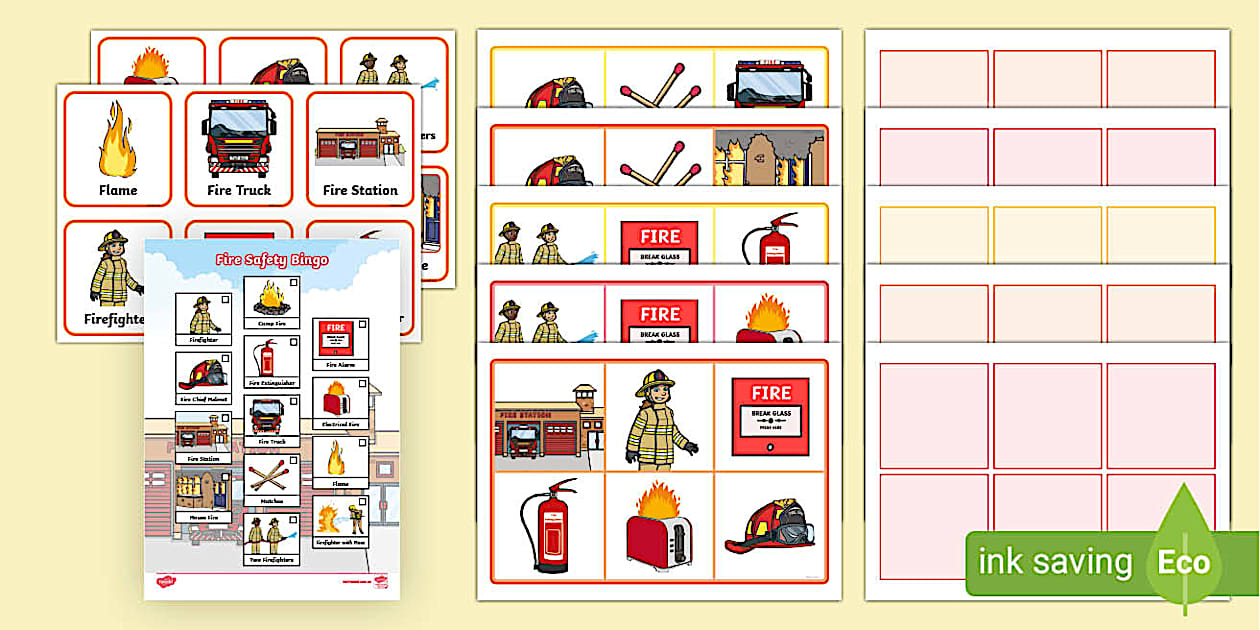 Fire Safety Bingo Game (Teacher-Made) - Twinkl