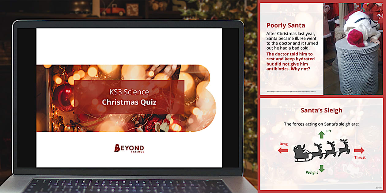 Science Quiz Christmas Resources PowerPoint - Twinkl