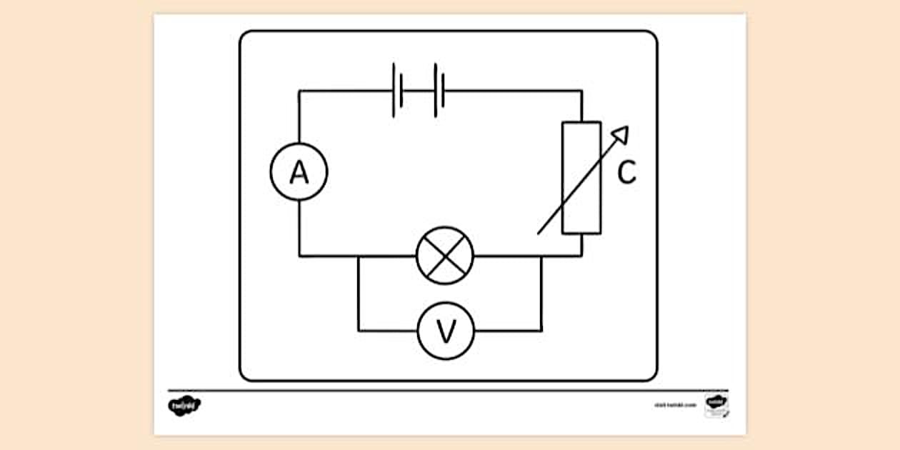 Circuit with Parts Colouring Sheet | Colouring Sheets