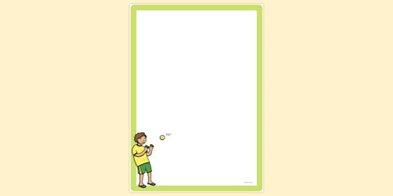 Simple Blank Catching Page Border | Page Borders | Twinkl