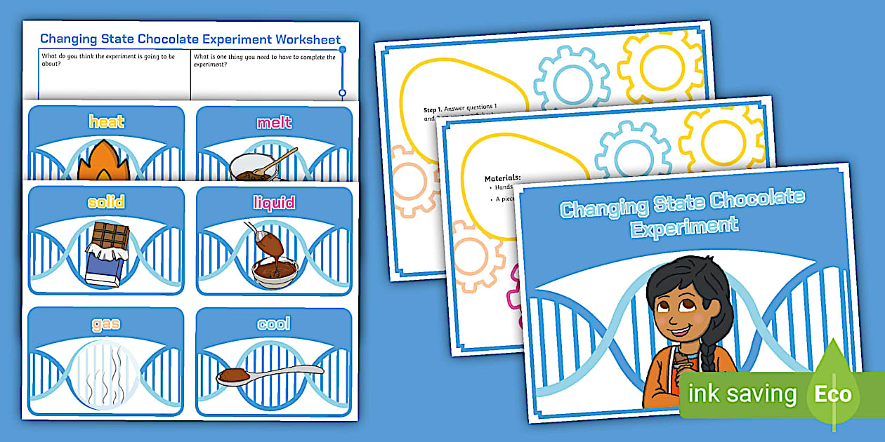 Changing State Chocolate Experiment Inclusion (teacher made)