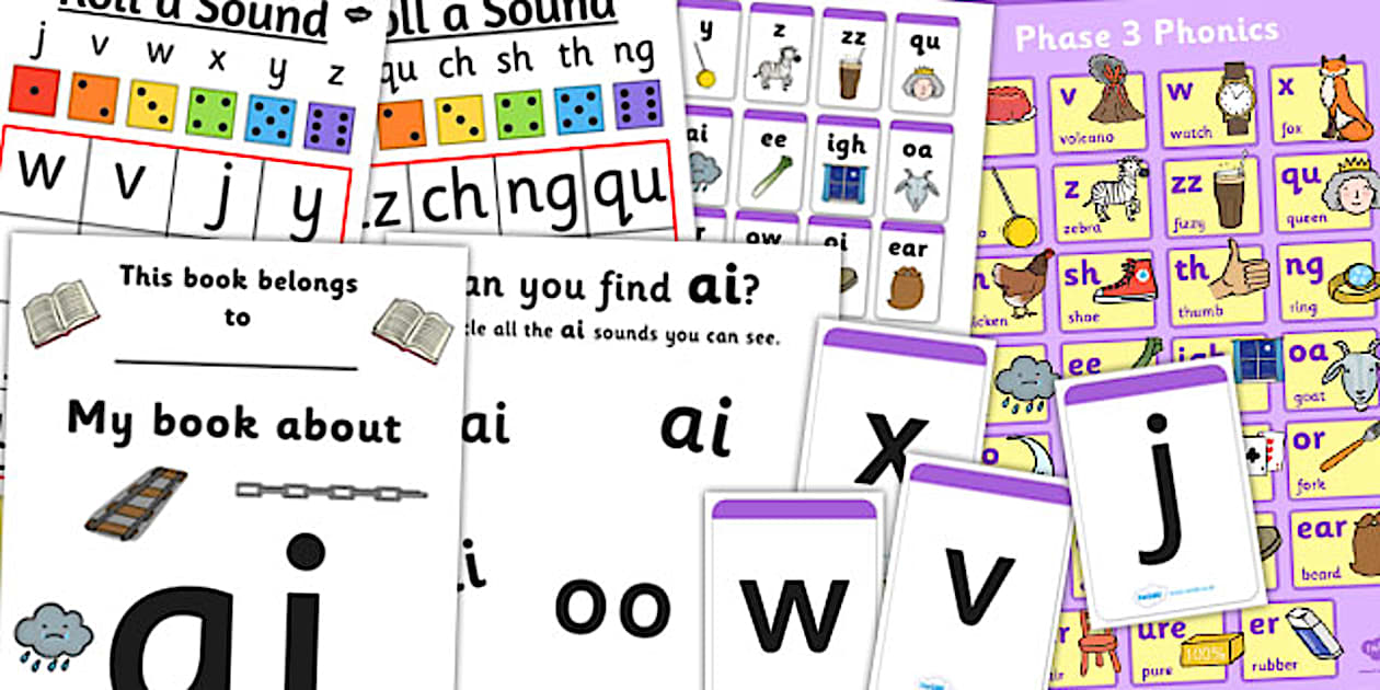 Teaching Assistant Phase 3 Phonics Resource Pack - Twinkl