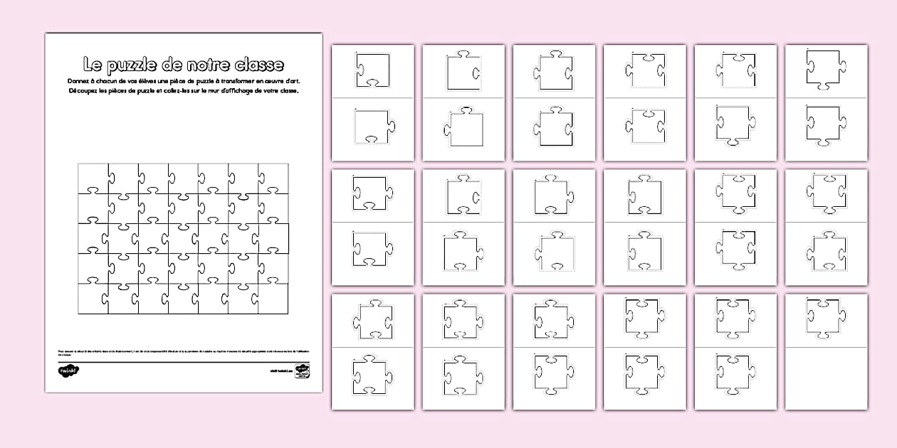 Activité de la rentrée | Puzzle collaboratif Twinkl