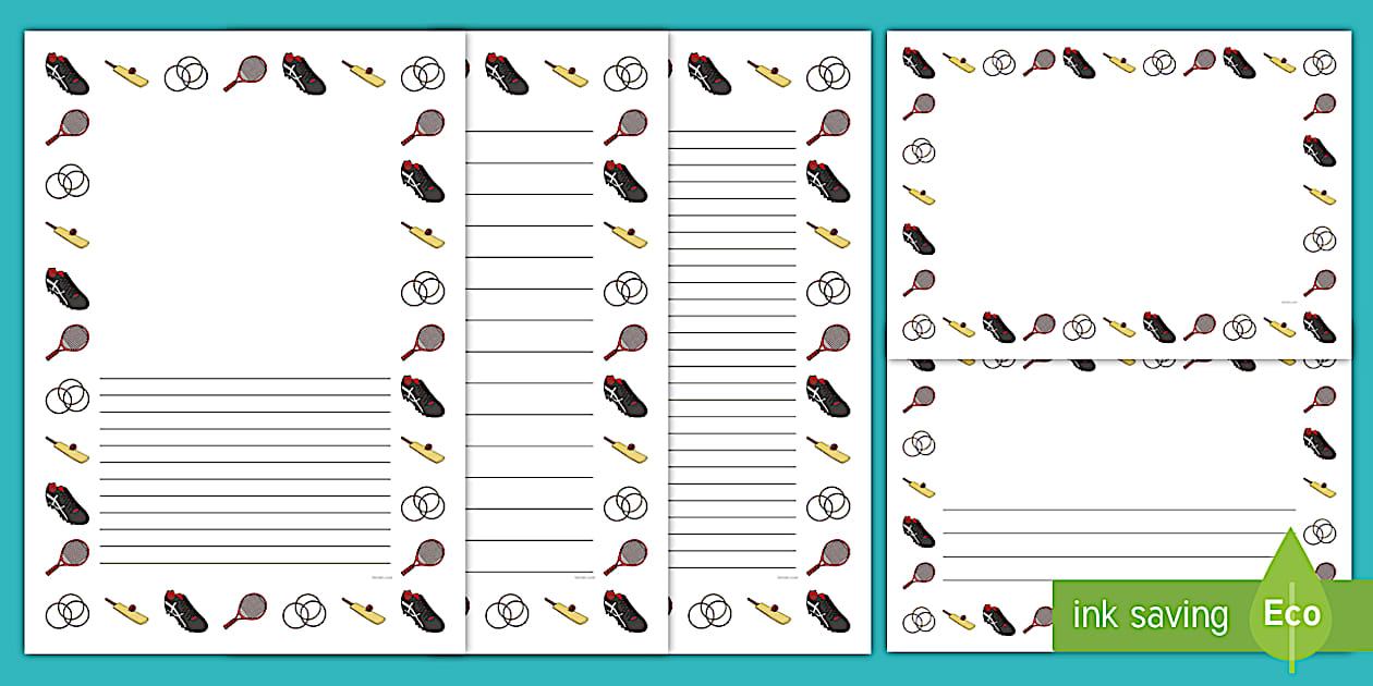 PE Page Borders (teacher made) - Twinkl