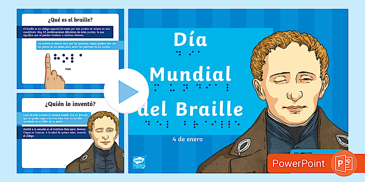 Día Mundial del Braille - PowerPoint (teacher made)