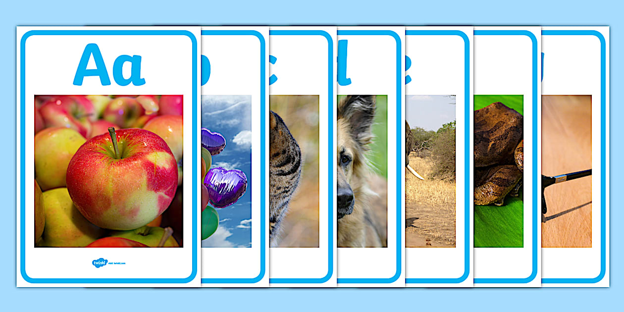 Editable Alphabet Photo Display Posters - Twinkl