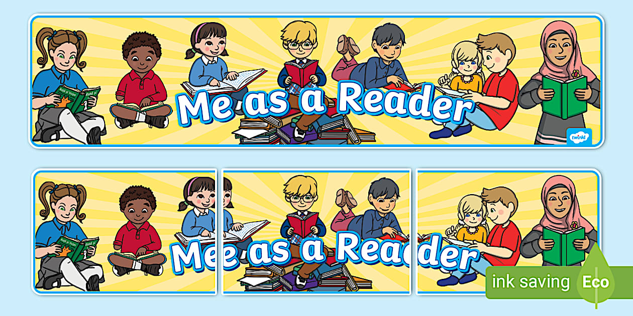 Me as a Reader Display Banner (Teacher-Made) - Twinkl