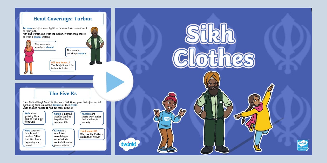 Sikh Clothes PowerPoint (teacher made) - Twinkl