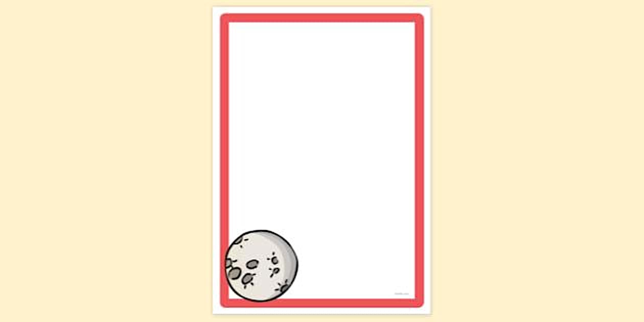 Moon Page Border | Page Borders | Twinkl Resources - Twinkl