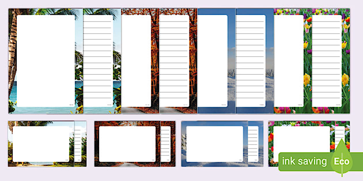 Seasons Themed Border Pack (teacher made) - Twinkl