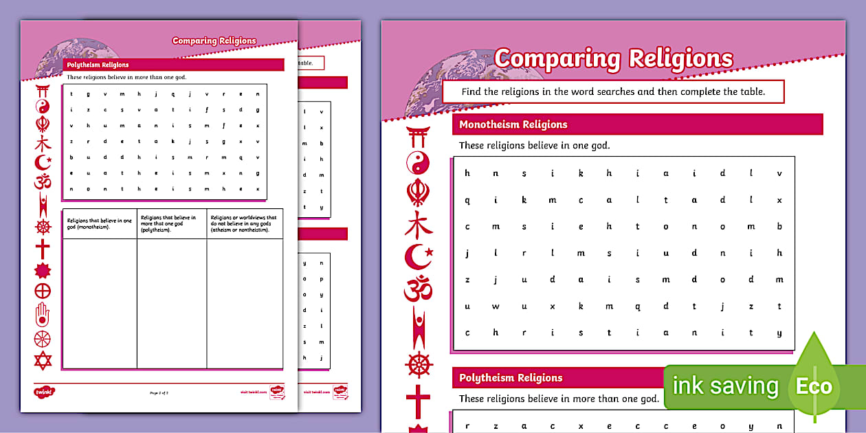 KS2 World Religion Day Activity (Teacher-Made) - Twinkl