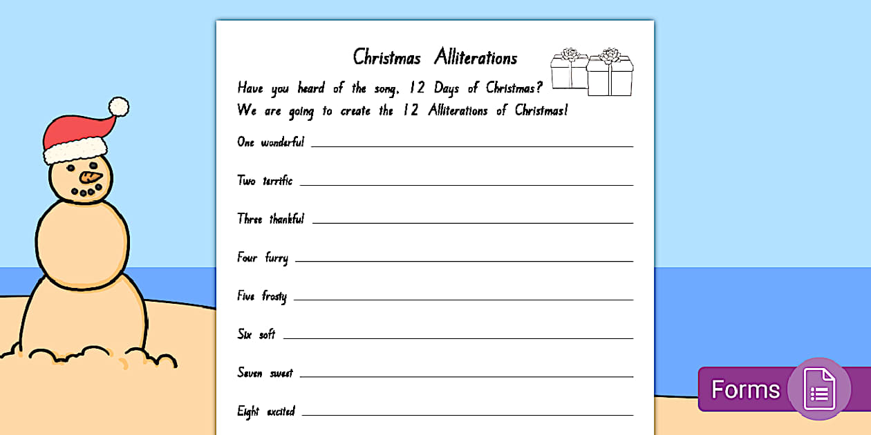 12 Days of Christmas Activity | Christmas Writing | NZ
