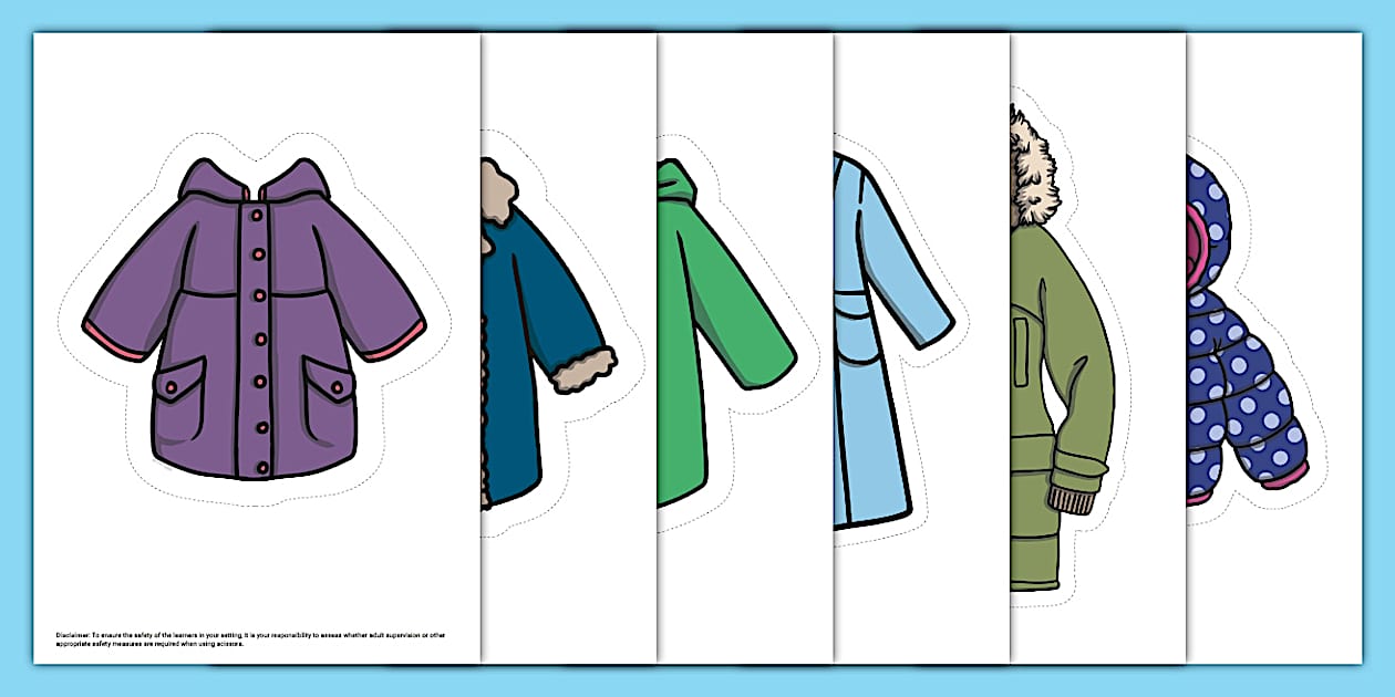 A4 Coat Cut-Outs (teacher made) - Twinkl
