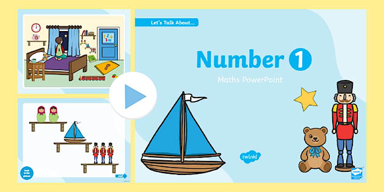👉 Talk About Number 1 Maths PowerPoint - Twinkl