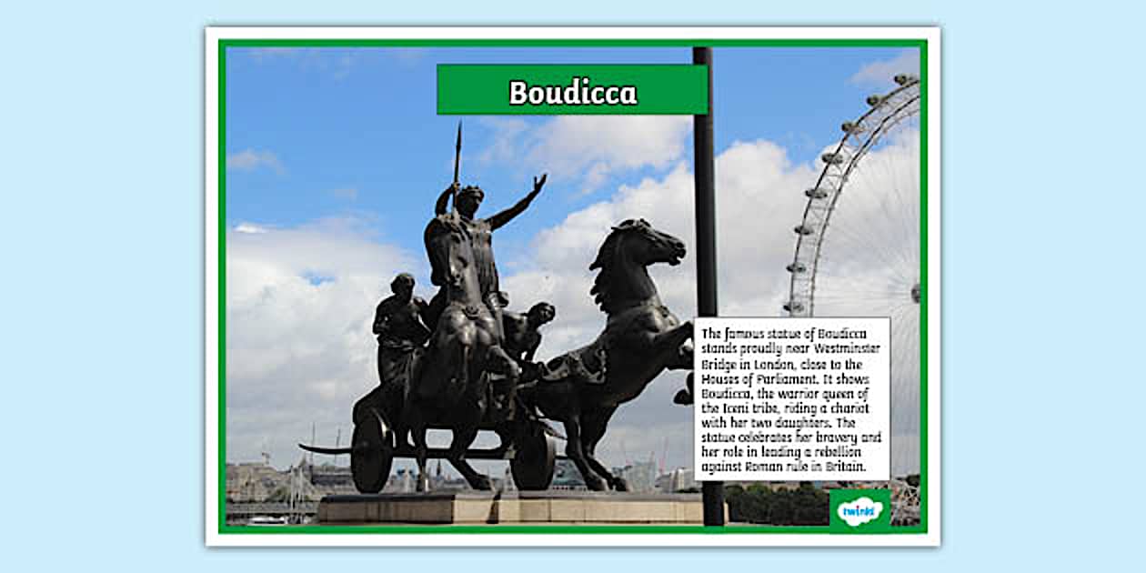 Boudicca Statue Information Poster (Teacher-Made) - Twinkl