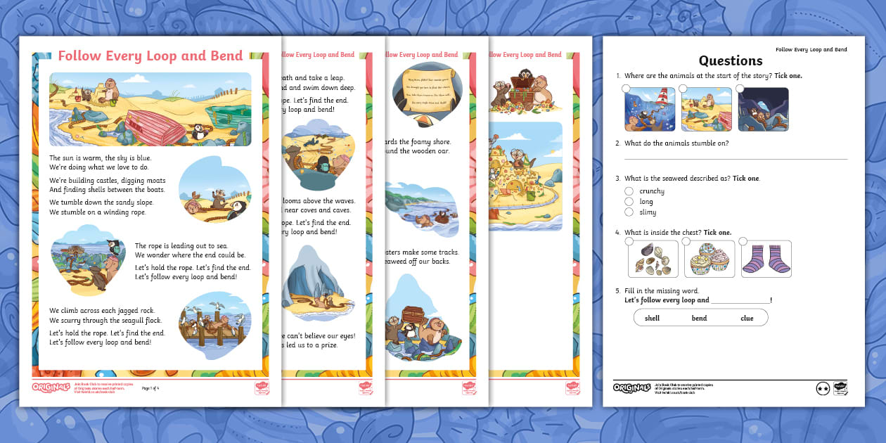 Year 1 Follow Every Loop and Bend Reading Comprehension