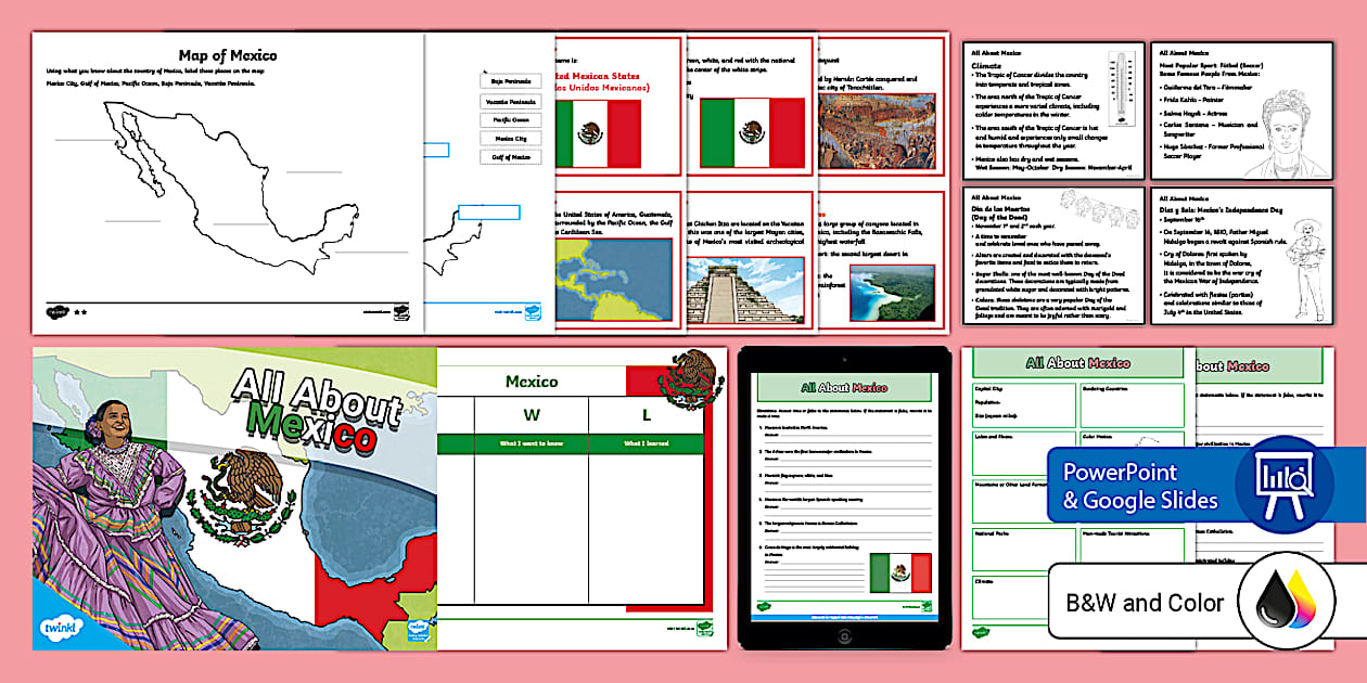 All About Mexico Resource Pack for 3rd-5th Grade - Twinkl