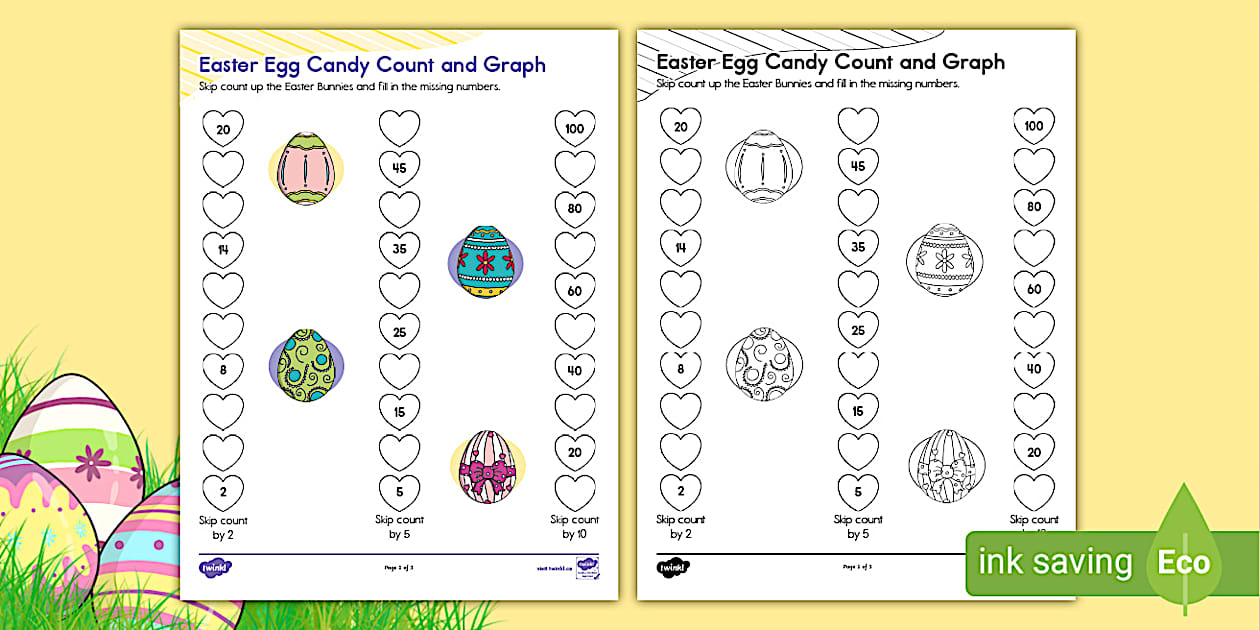 Easter Bunny Skip Counting Activity (teacher made) - Twinkl