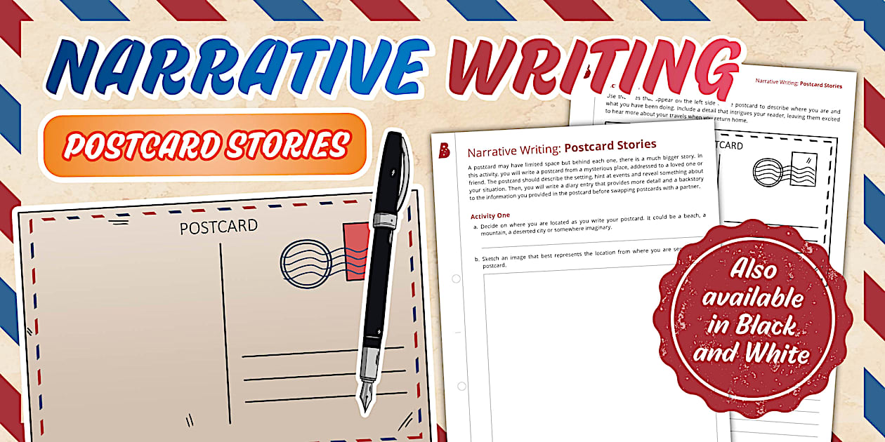 Postcard Stories Activity for Narrative Writing