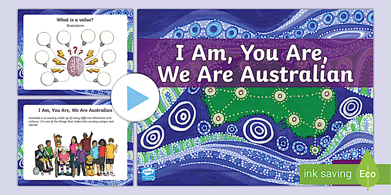 I Am You Are We Are Australian PowerPoint (teacher made)