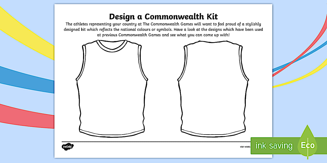 Design a Commonwealth Kit Worksheet - Twinkl