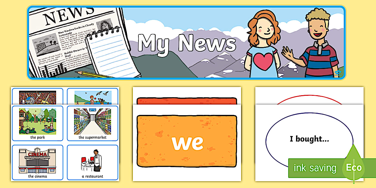 ROI Infants News Writing Display Pack