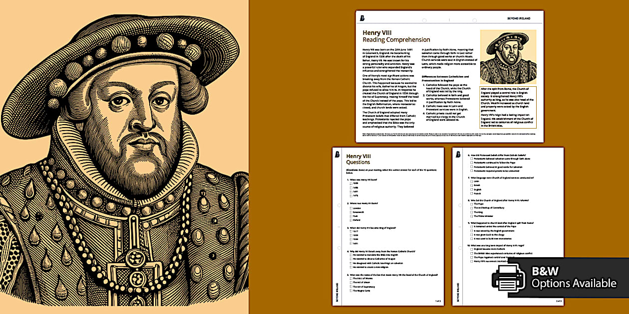 Henry VIII Reading Comprehension